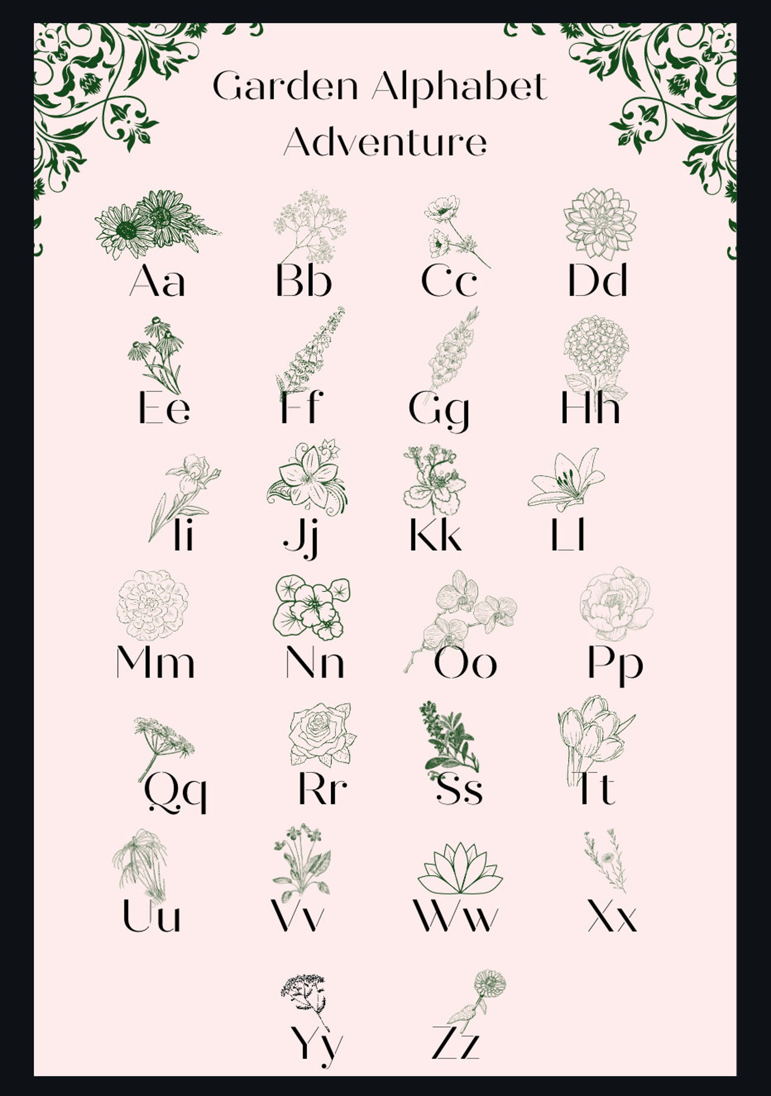 Garden Alphabet Adventure - Etsy