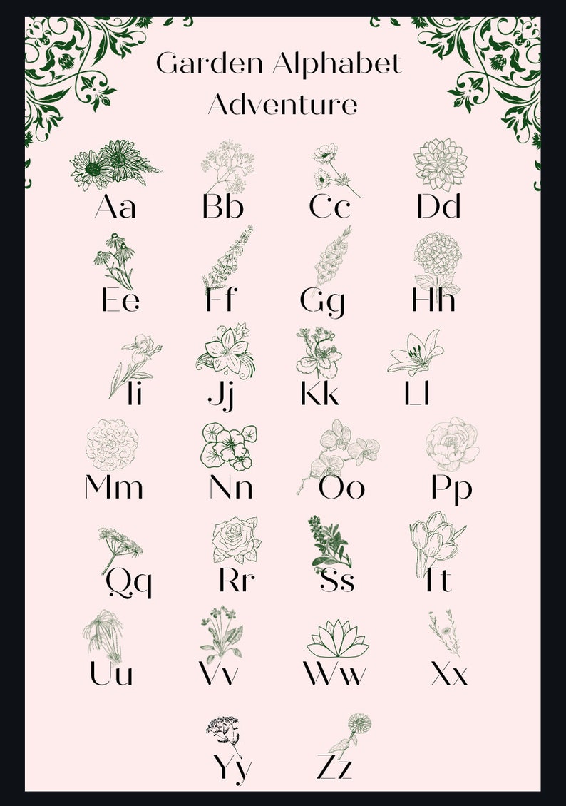 Garden Alphabet Adventure - Etsy