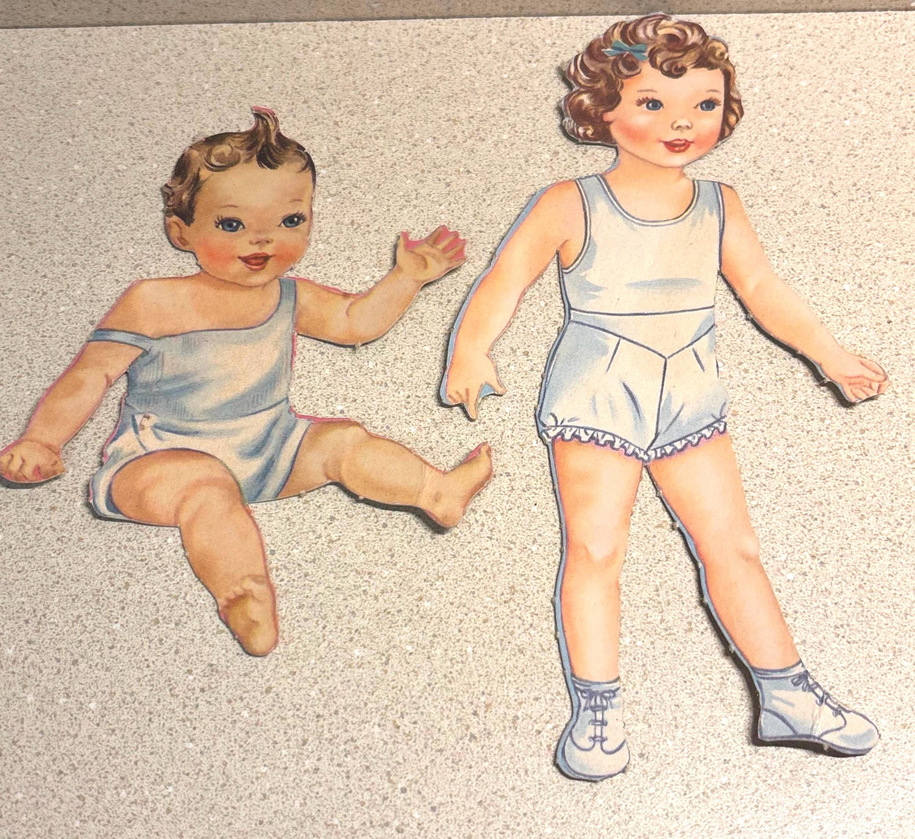 Vintage Paper Dolls, 1940s Paper Doll Ephemera, 49 Pieces - Etsy