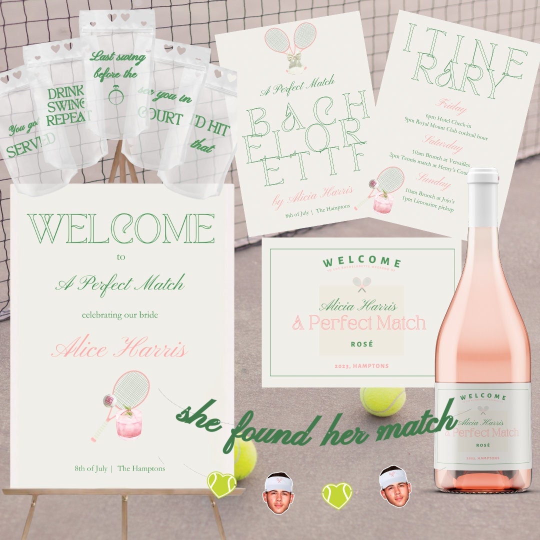 Country Club Party Decor Box | A Perfect Match Party Theme Decor | Last ...