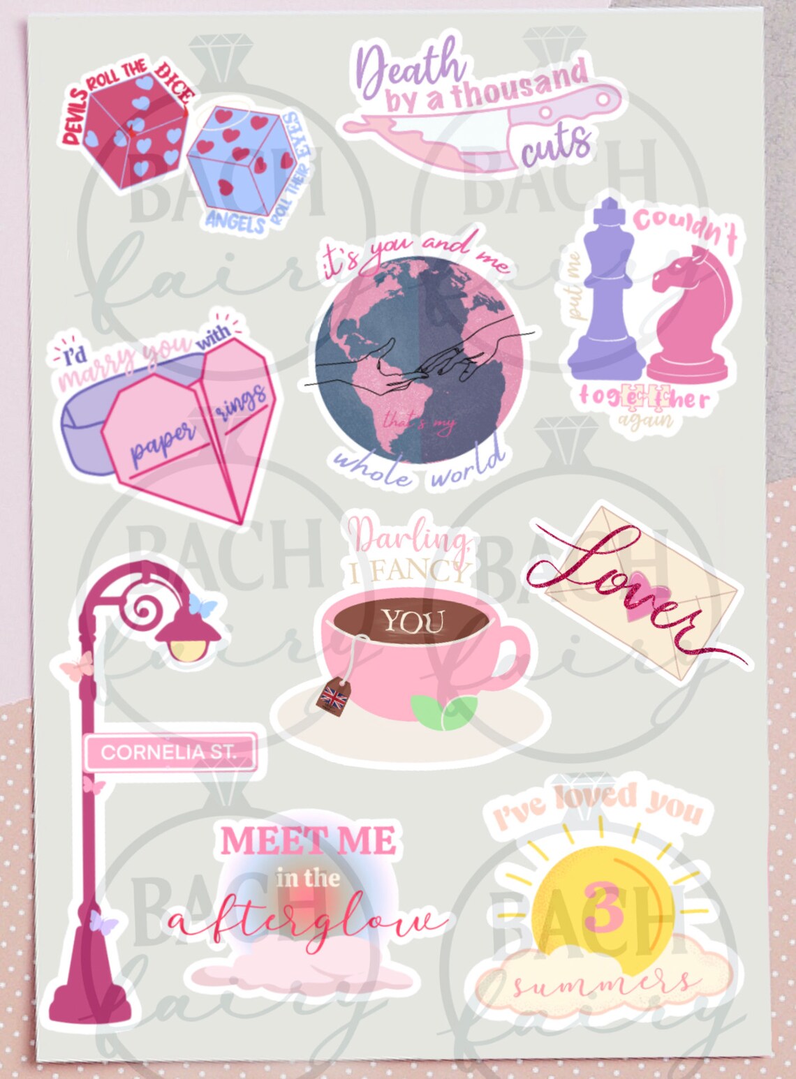 Swiftie Lover Sticker Pack | Swiftie Party Stickers | She Found Her ...