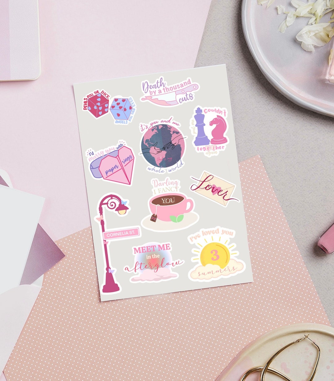 Swiftie Lover Sticker Pack | Swiftie Party Stickers | She Found Her ...