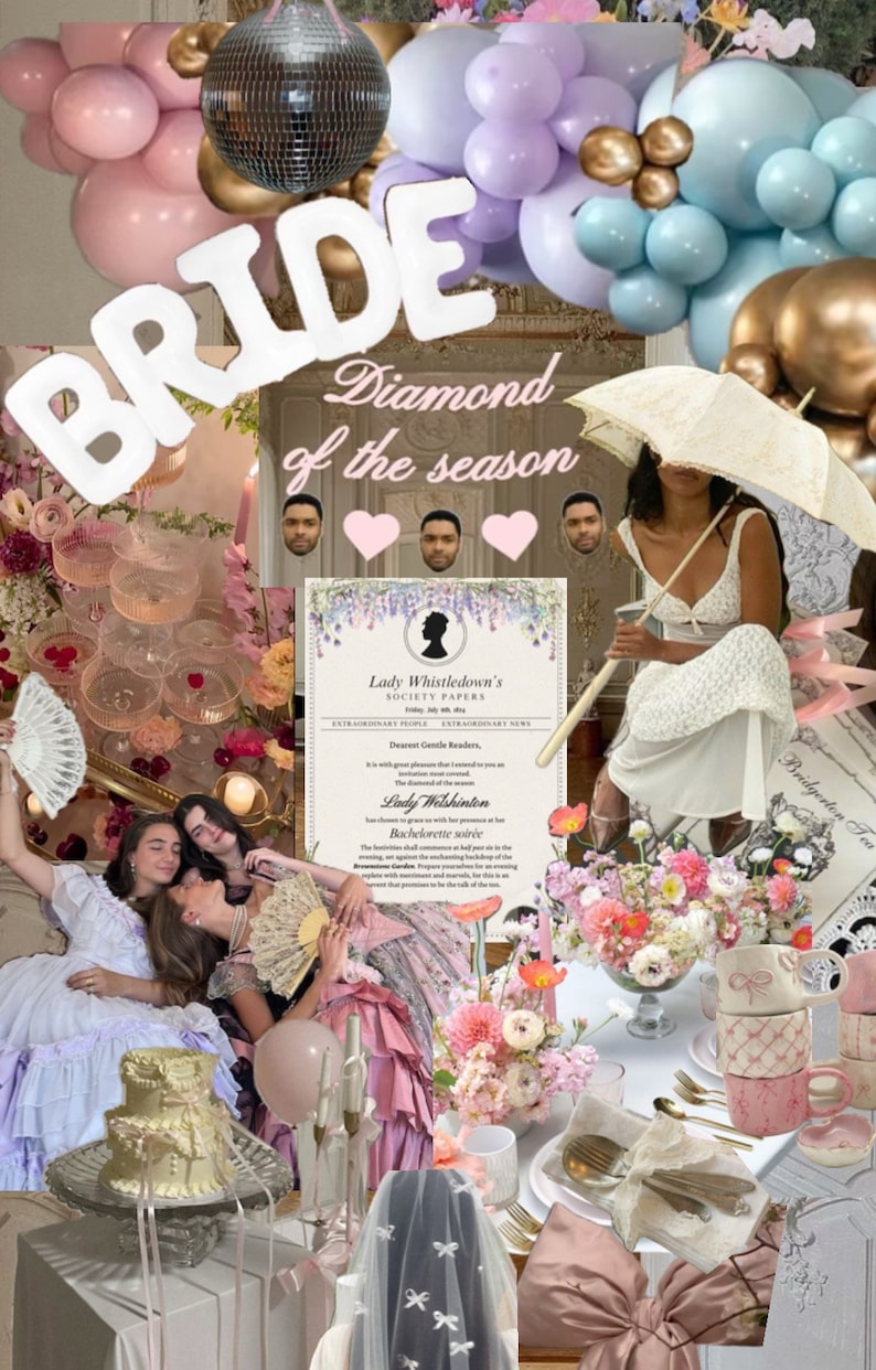 Bridgerton Bachelorette Party Invitation Template Lady Whistledown ...