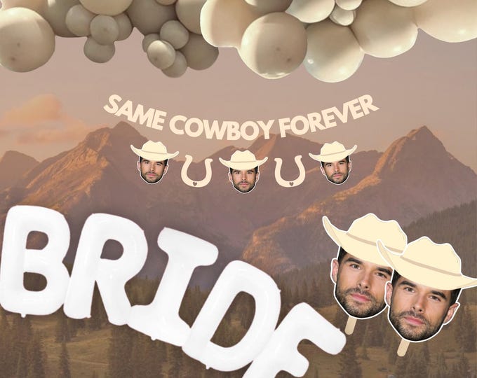 Same Cowboy Forever Bachelorette Decor | Mountain Cowboy Bachelorette ...