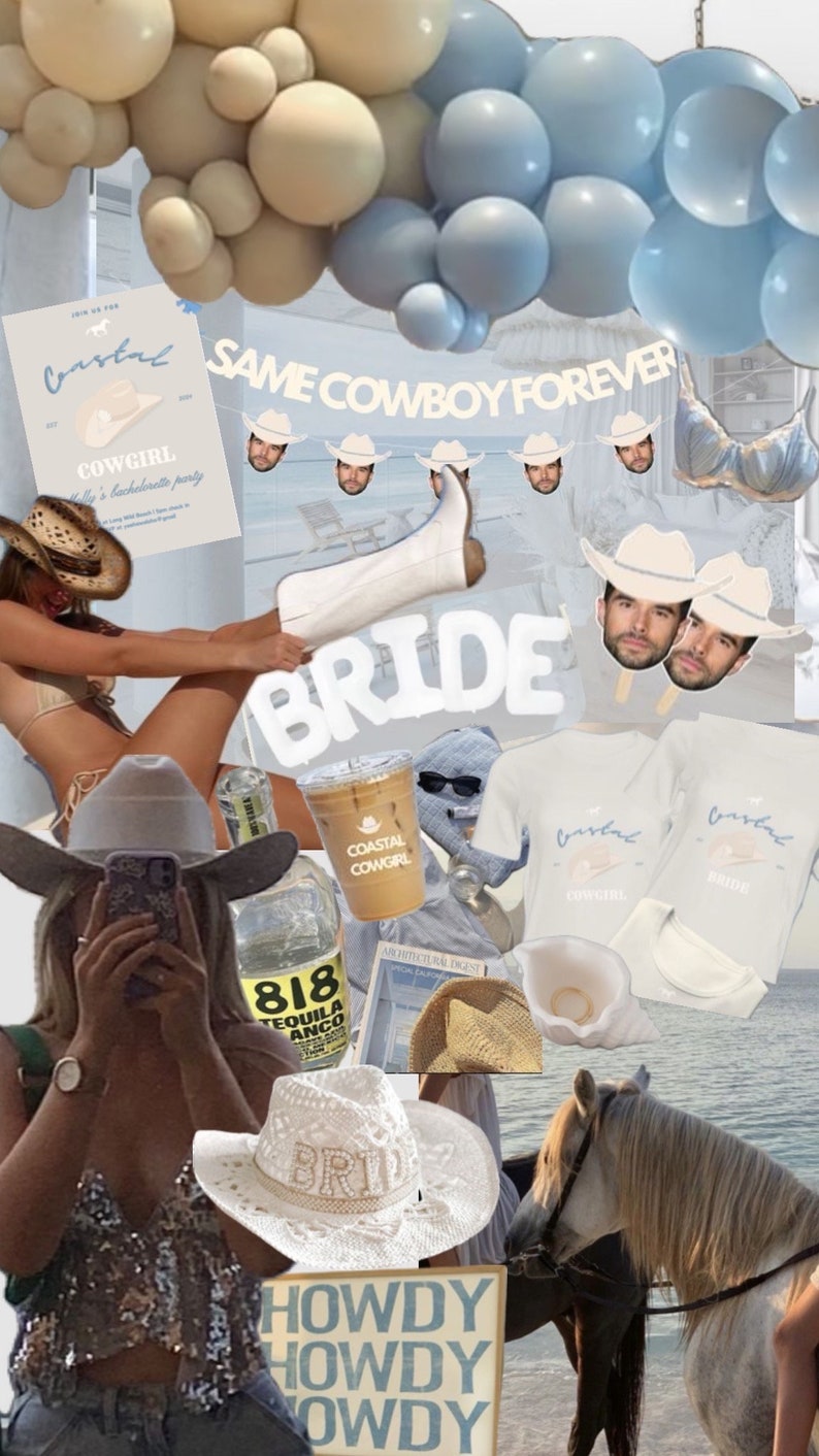 Coastal Cowgirl Bachelorette Decor | Coastal Bachelorette Party Decor ...