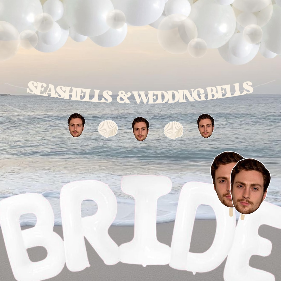 Seashells & Wedding Bells Bachelorette Decor | Coastal Party Banner ...