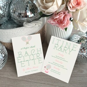 Country Club Bachelorette Party Invitation & Itinerary | Perfect Match ...