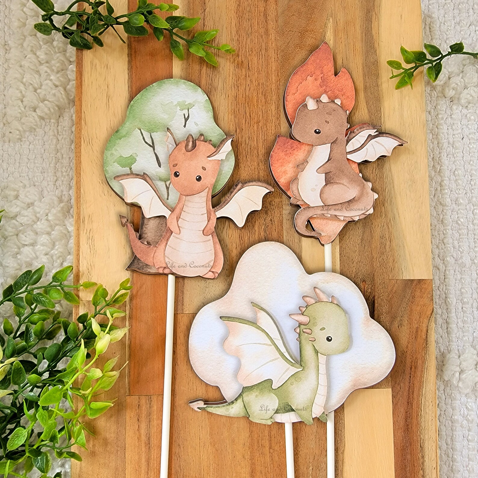 Dragon Cake Topper, Dragon Party Decor, Dragon Baby Shower, Dragon ...