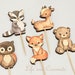 Forest Animal Cupcake Toppers - Woodland Baby Shower, Birthday Party ...