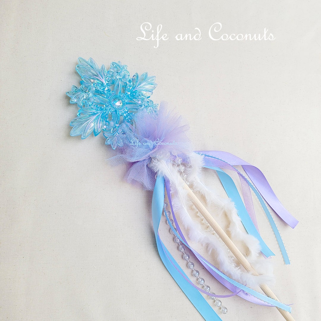 Snowflake Wand, Snow Queen, Winter Wonderland Theme Wand, Princess ...