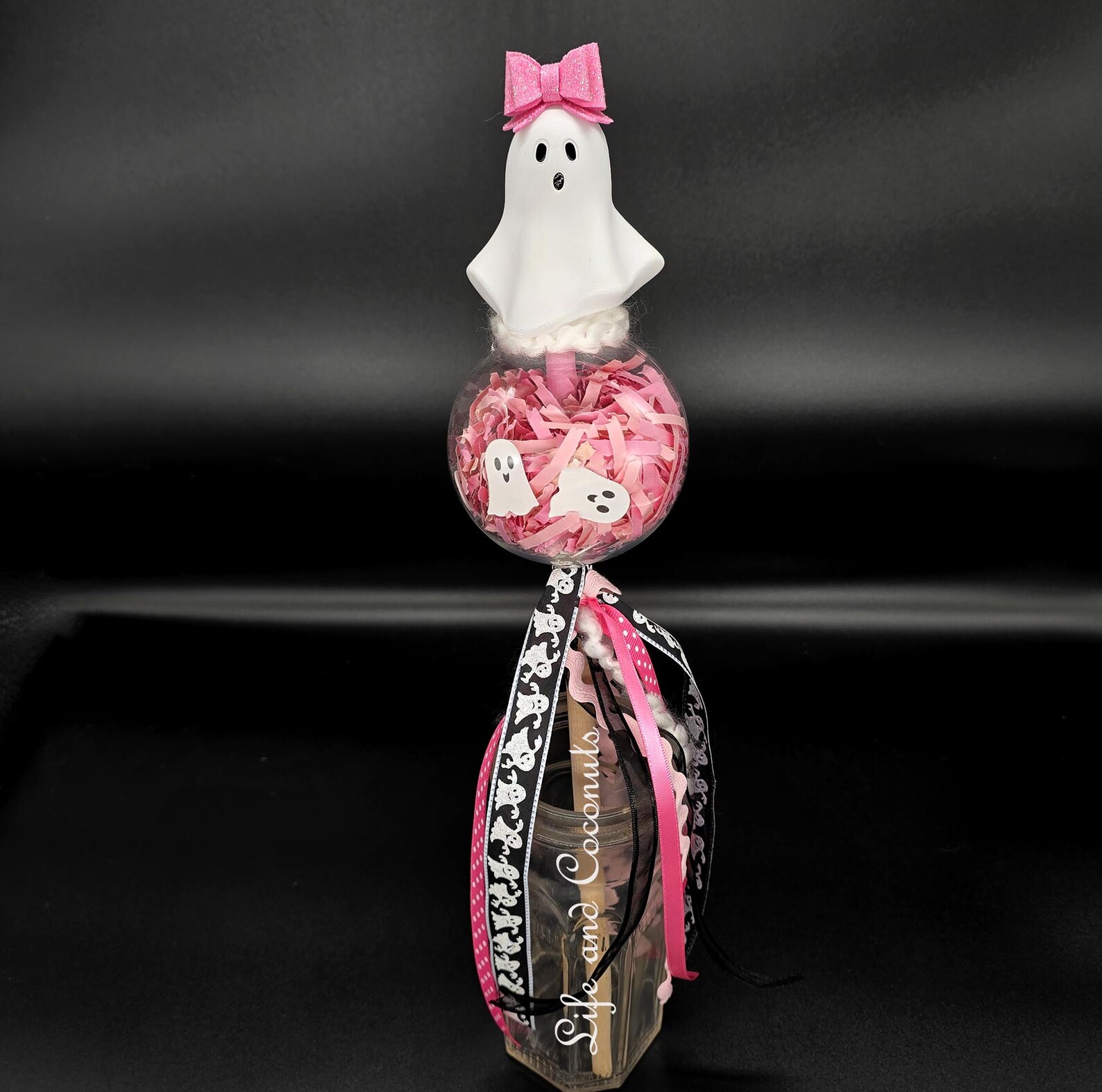 Cute Shaker Ghost Wand, Halloween Boo Basket Gift, Pink Girly Ghost ...