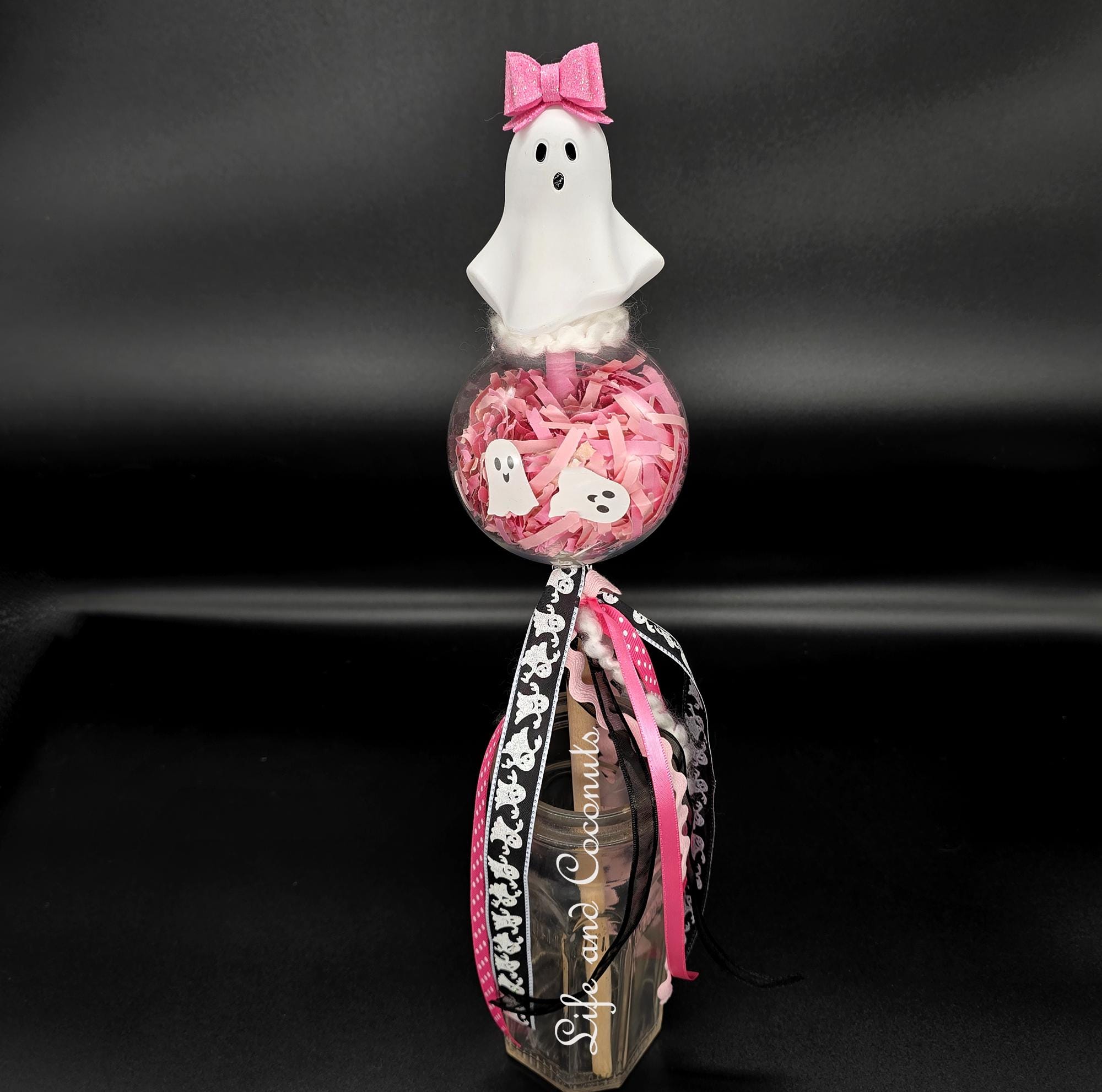 Cute Shaker Ghost Wand, Halloween Boo Basket Gift, Pink Girly Ghost ...