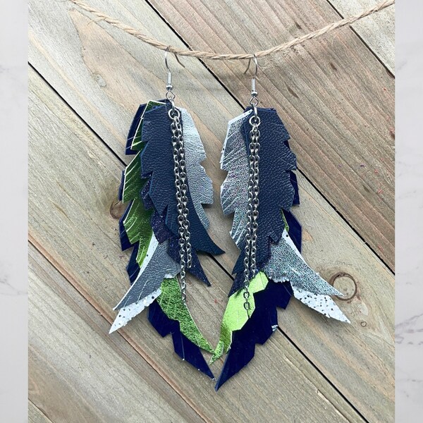 Seahawks Earrings - Etsy