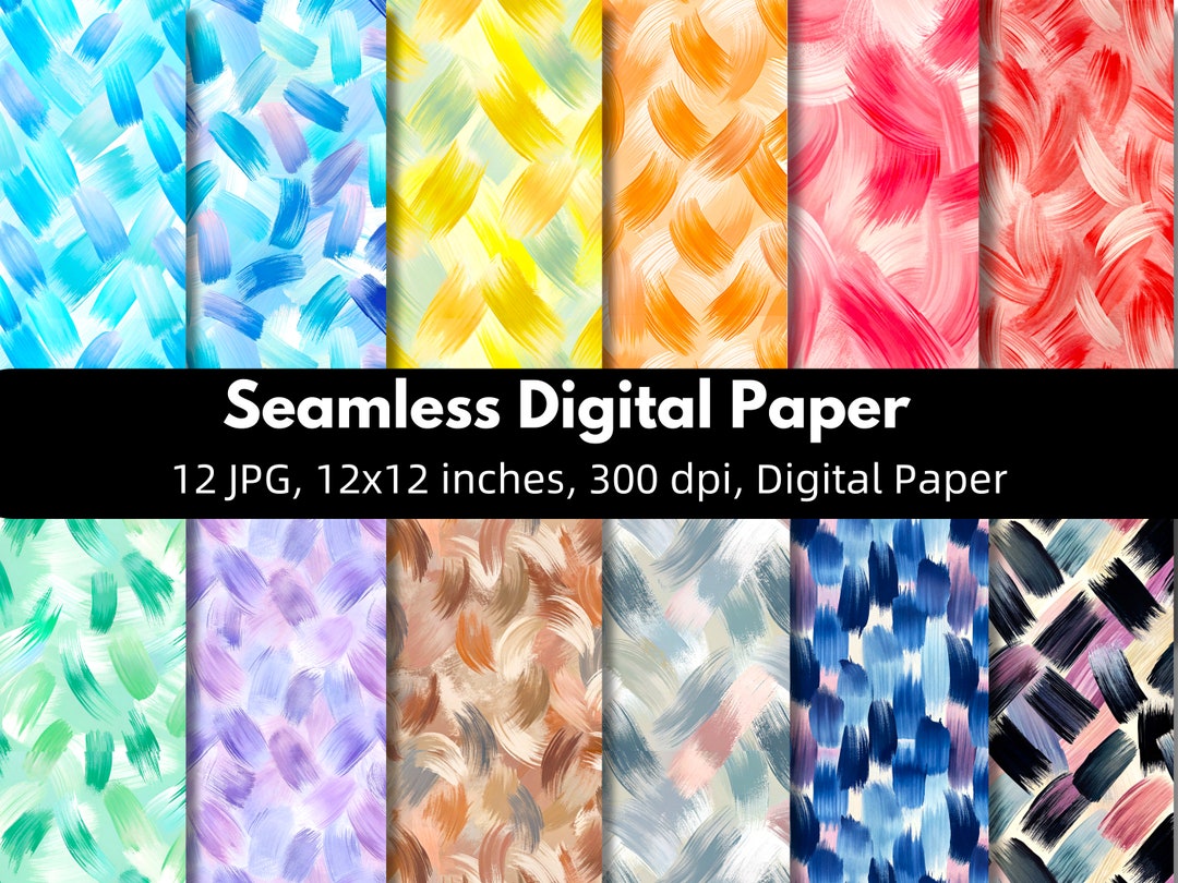 Vibrant Brush Stroke Patterns - Abstract and Colorful - Perfect for ...