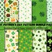 Seamless Digital Paper PACK : St. Patrick's Day Edition With Clover ...
