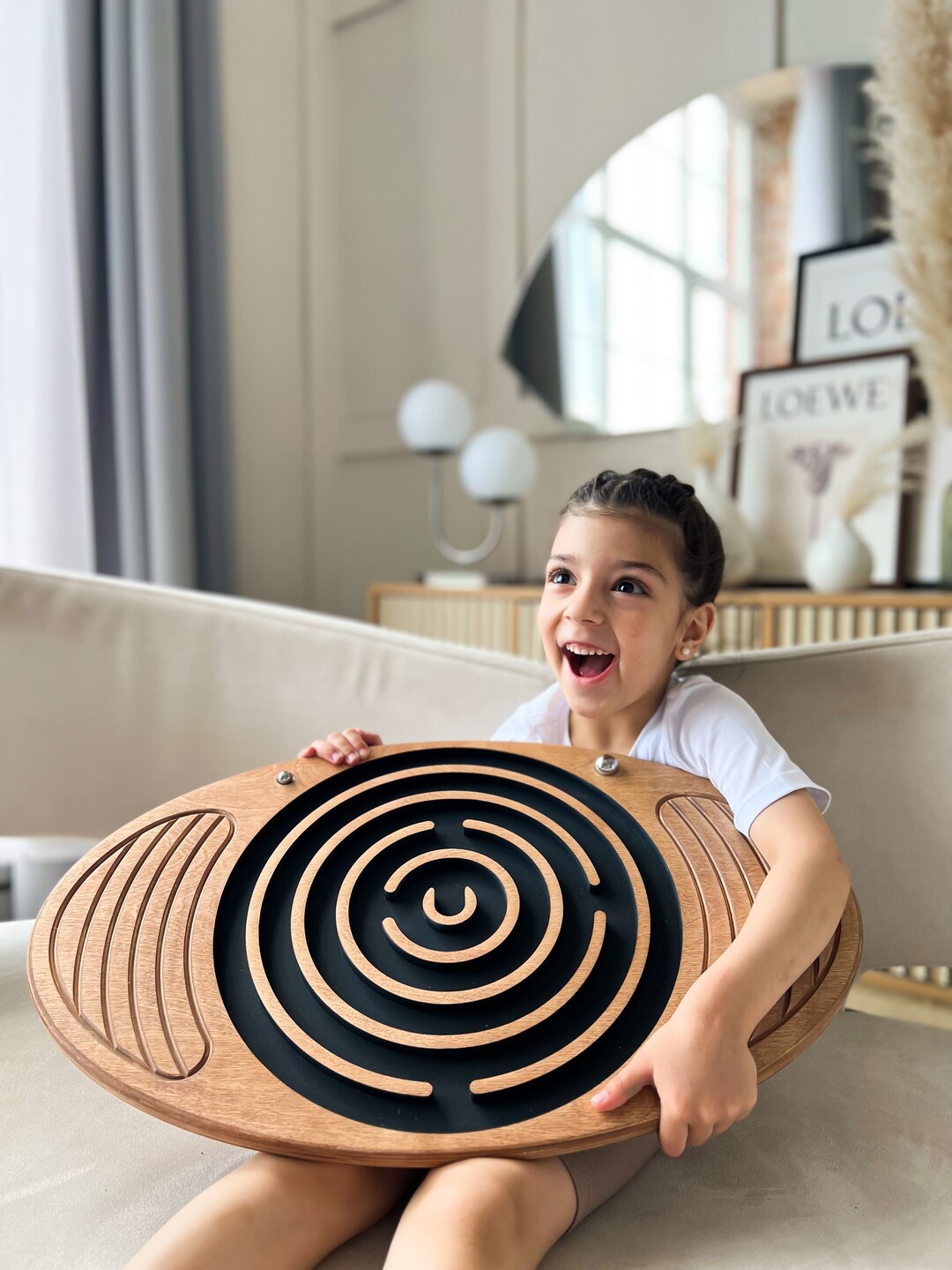 Wooden Balance Board With Labyrinth, Fun Fitness Tool for Kids and ...