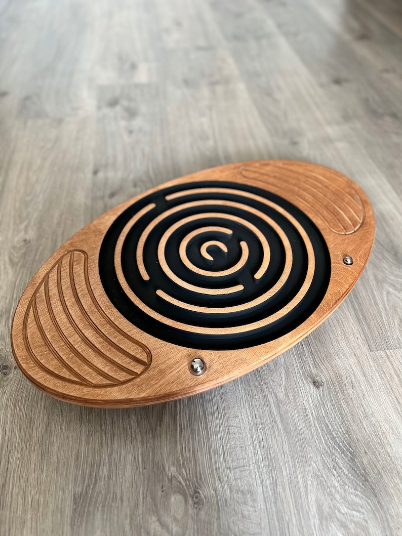 Wooden Balance Board With Labyrinth Fun Fitness Tool for - Etsy