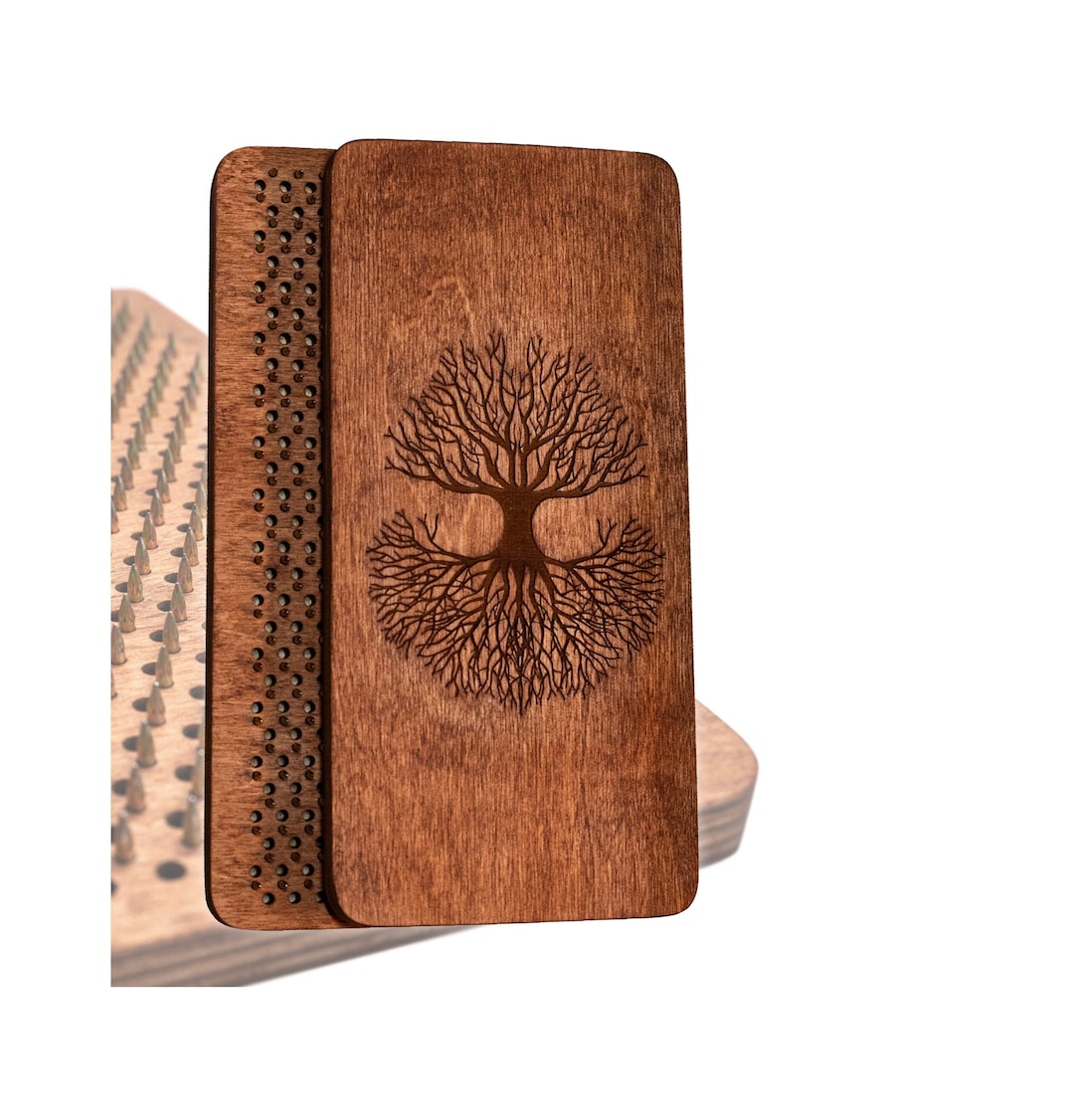 Sadhu Board for Yoga Practice, Acupuncture Massage, Wooden Nail Board ...