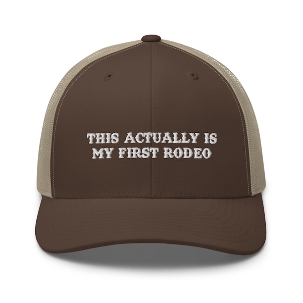 This Actually is My First Rodeo Hat - Etsy
