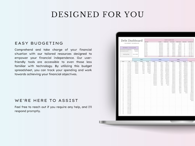 Debt Snowball Calculator, Google Sheets Budget Template, Excel ...