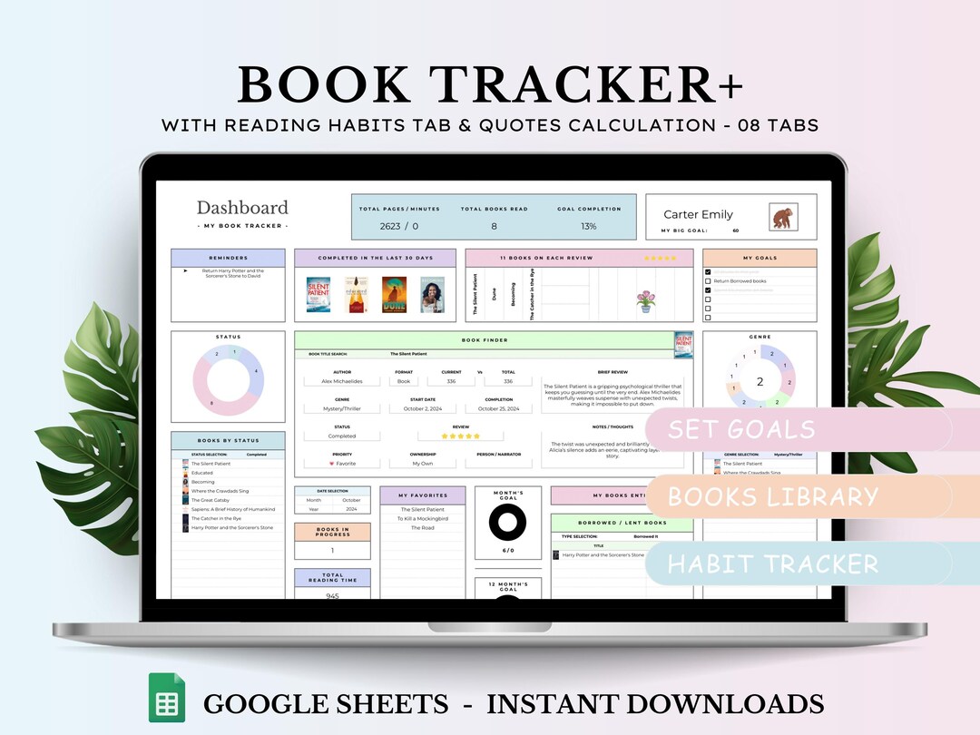 Ultimate Book Tracker, Reading Tracker With Book Collection, Reading ...