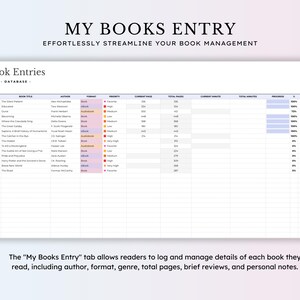 Ultimate Book Tracker, Reading Tracker With Book Collection, Reading ...