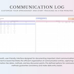 Client Tracker Spreadsheet for Small Business W/ Task Tracker Customer ...