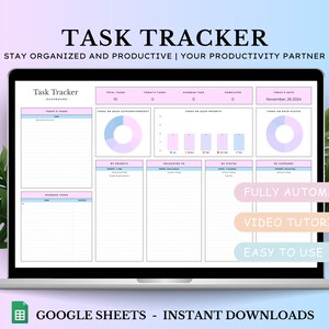 Task Tracker Spreadsheet Template for Google Sheets, to Do List ...
