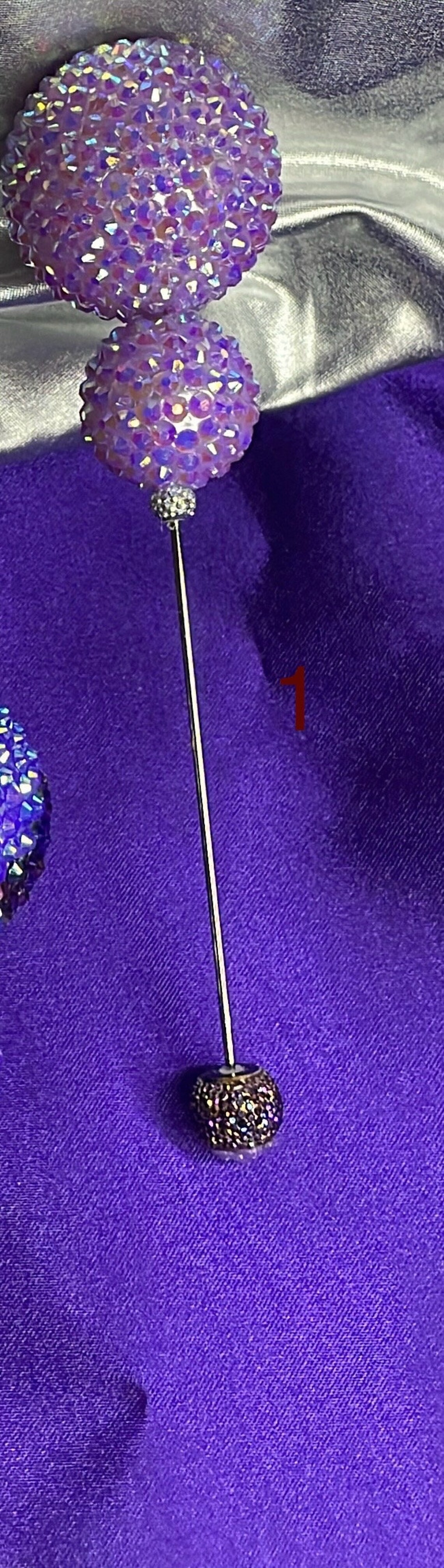 Extra Large Hat Pin, Purple Pink Multicolor - Etsy