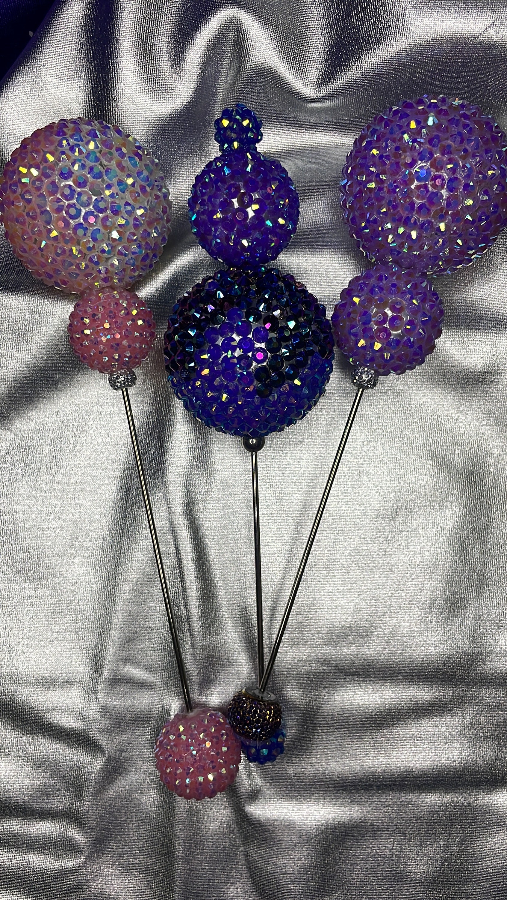 Extra Large Hat Pin, Purple Pink Multicolor - Etsy