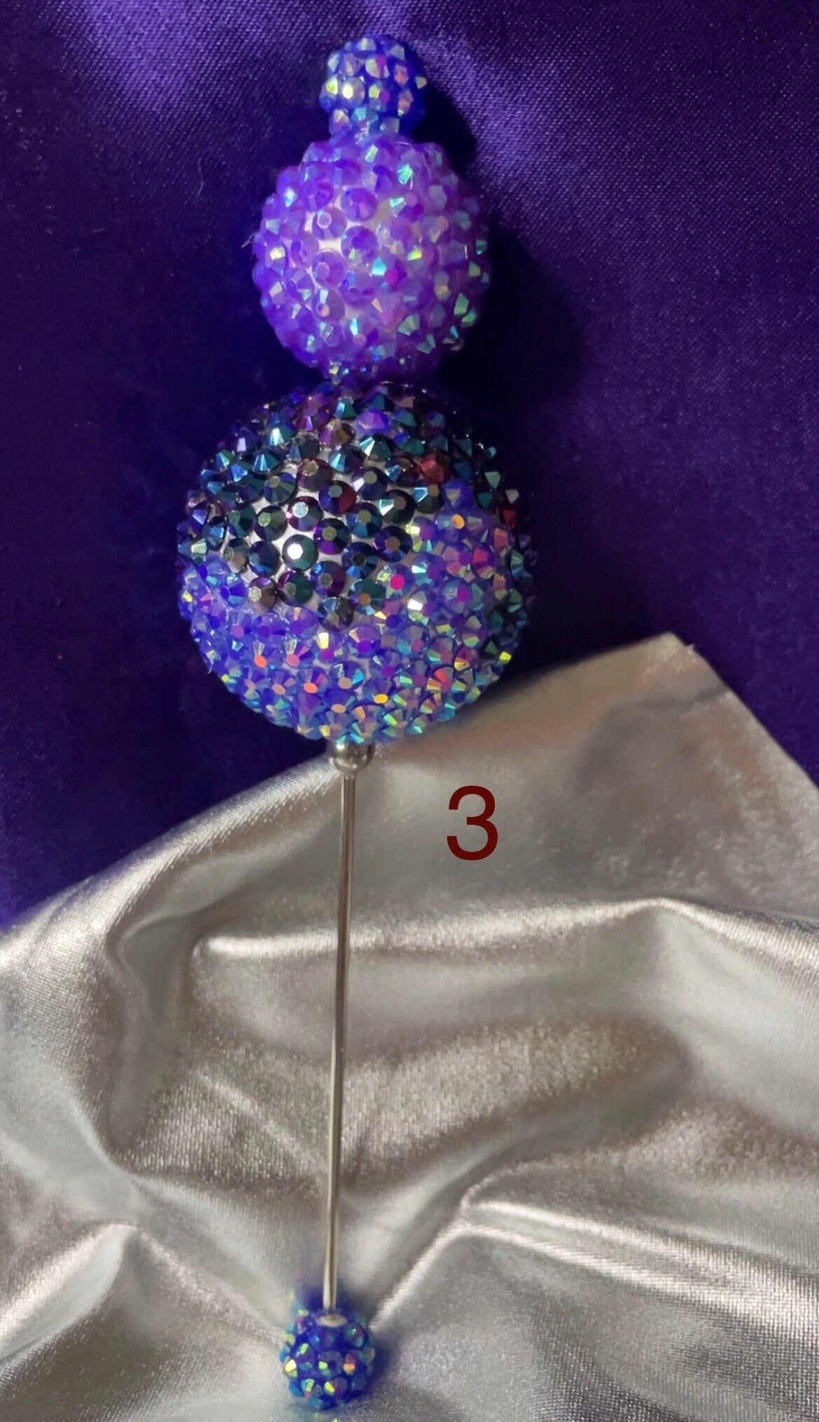 Extra Large Hat Pin, Purple Pink Multicolor - Etsy