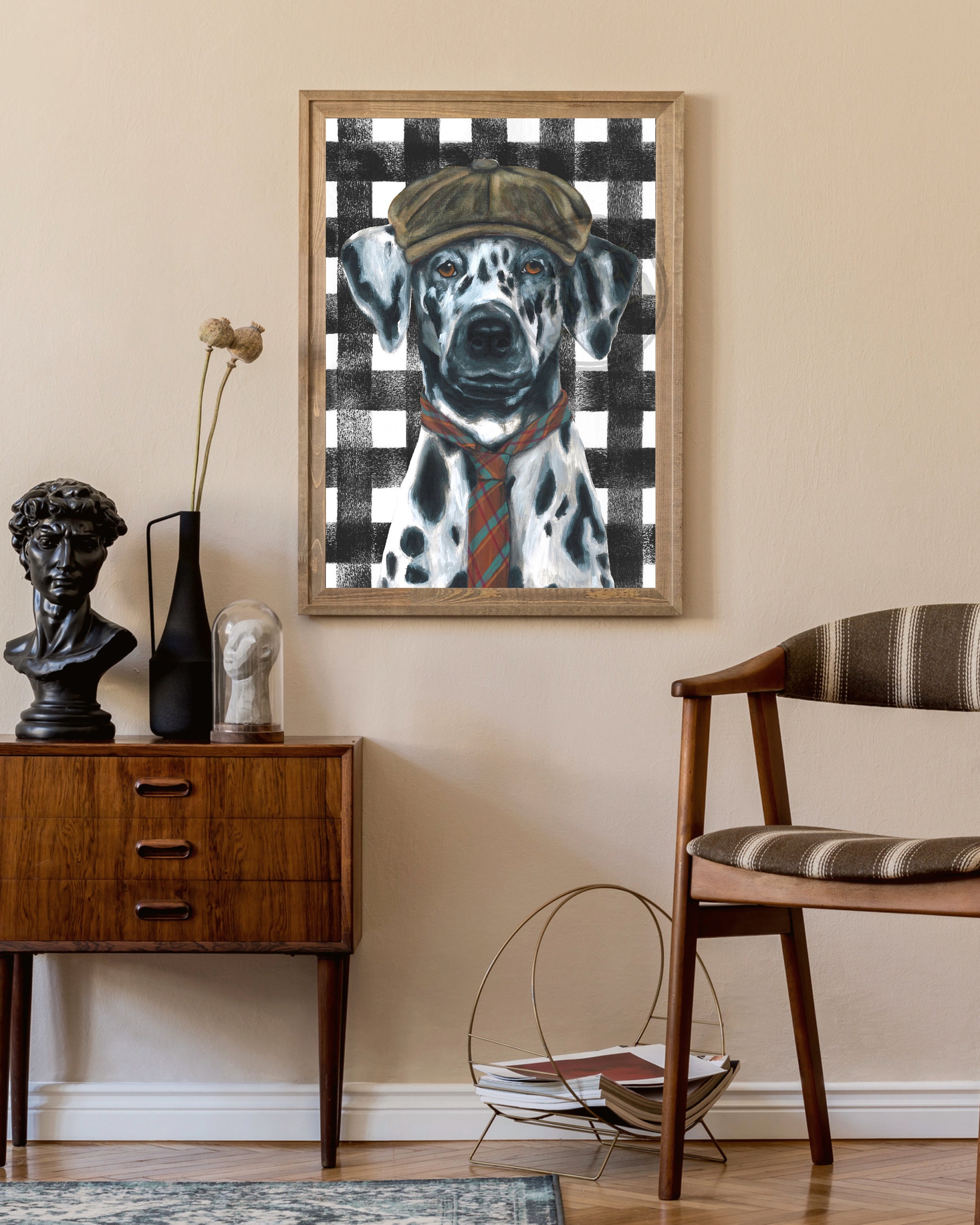 PRINTABLE Dalmatian Art Print - Vintage Dalmatian Home Decor - Cute ...