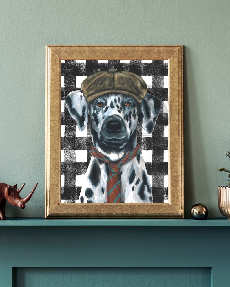 PRINTABLE Dalmatian Art Print - Vintage Dalmatian Home Decor - Cute ...