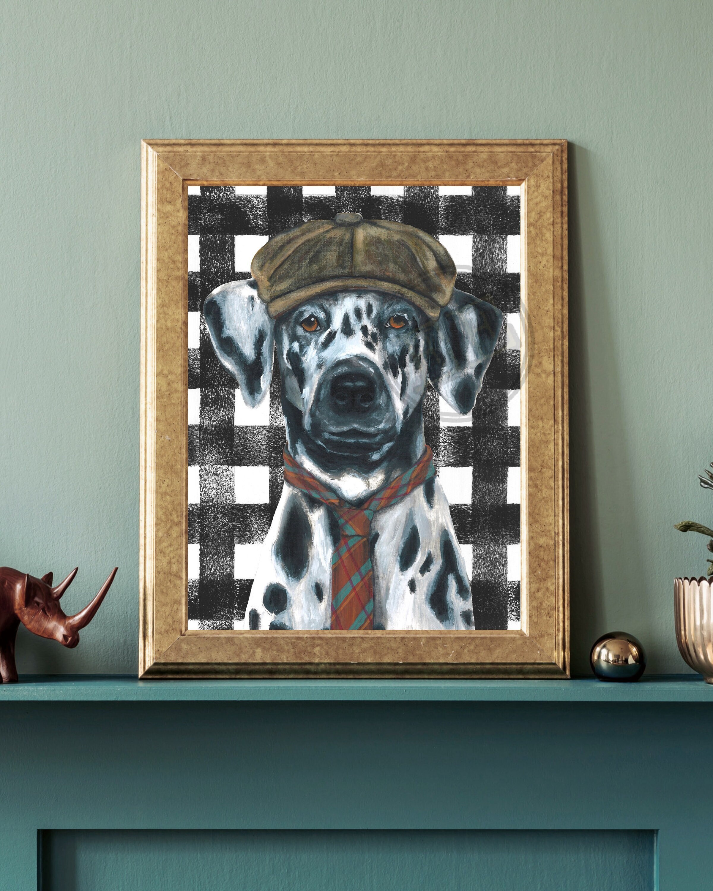 PRINTABLE Dalmatian Art Print - Vintage Dalmatian Home Decor - Cute ...
