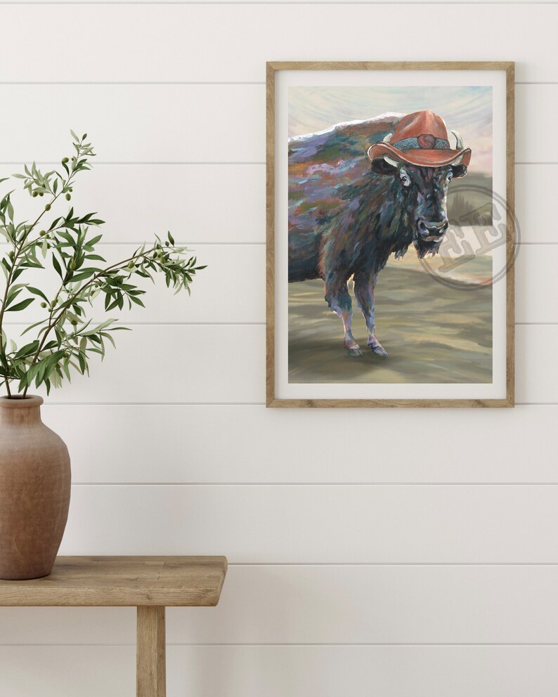PRINTABLE Buffalo Art Print Western Aesthetic Home Decor Southwestern ...