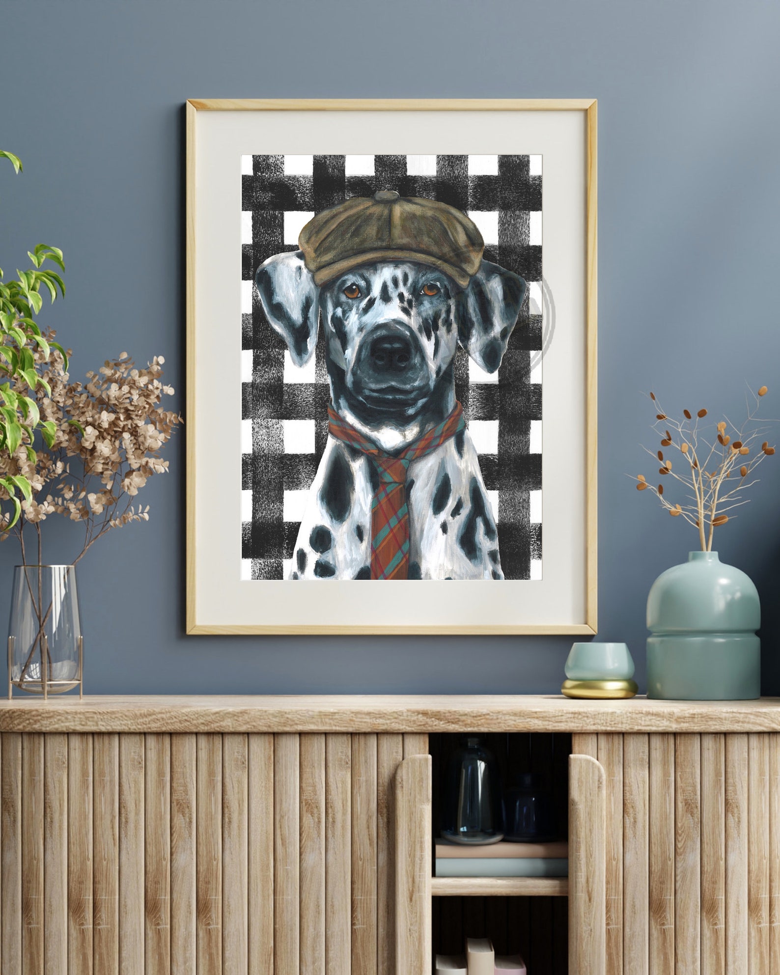 PRINTABLE Dalmatian Art Print - Vintage Dalmatian Home Decor - Cute ...
