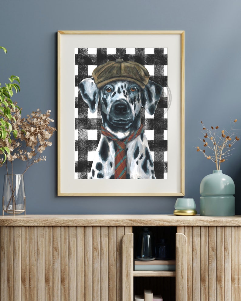 PRINTABLE Dalmatian Art Print - Vintage Dalmatian Home Decor - Cute ...