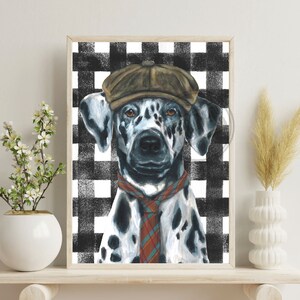 PRINTABLE Dalmatian Art Print - Vintage Dalmatian Home Decor - Cute ...