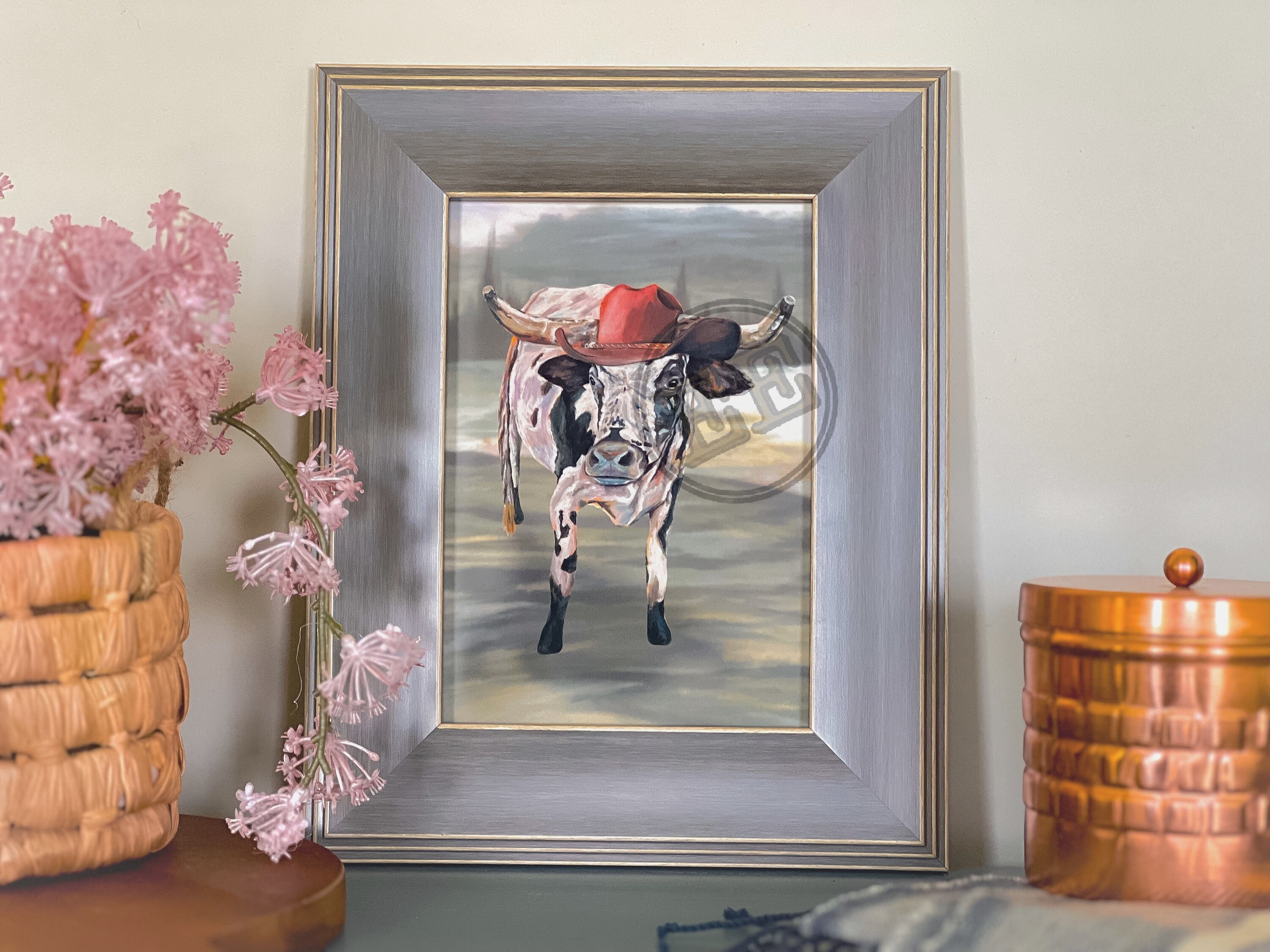 Steer Art Print 5x7, Western Home Decor - Etsy