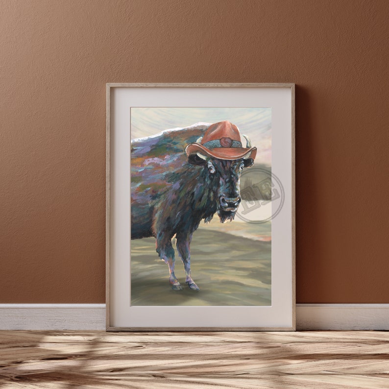 PRINTABLE Buffalo Art Print Western Aesthetic Home Decor Southwestern ...