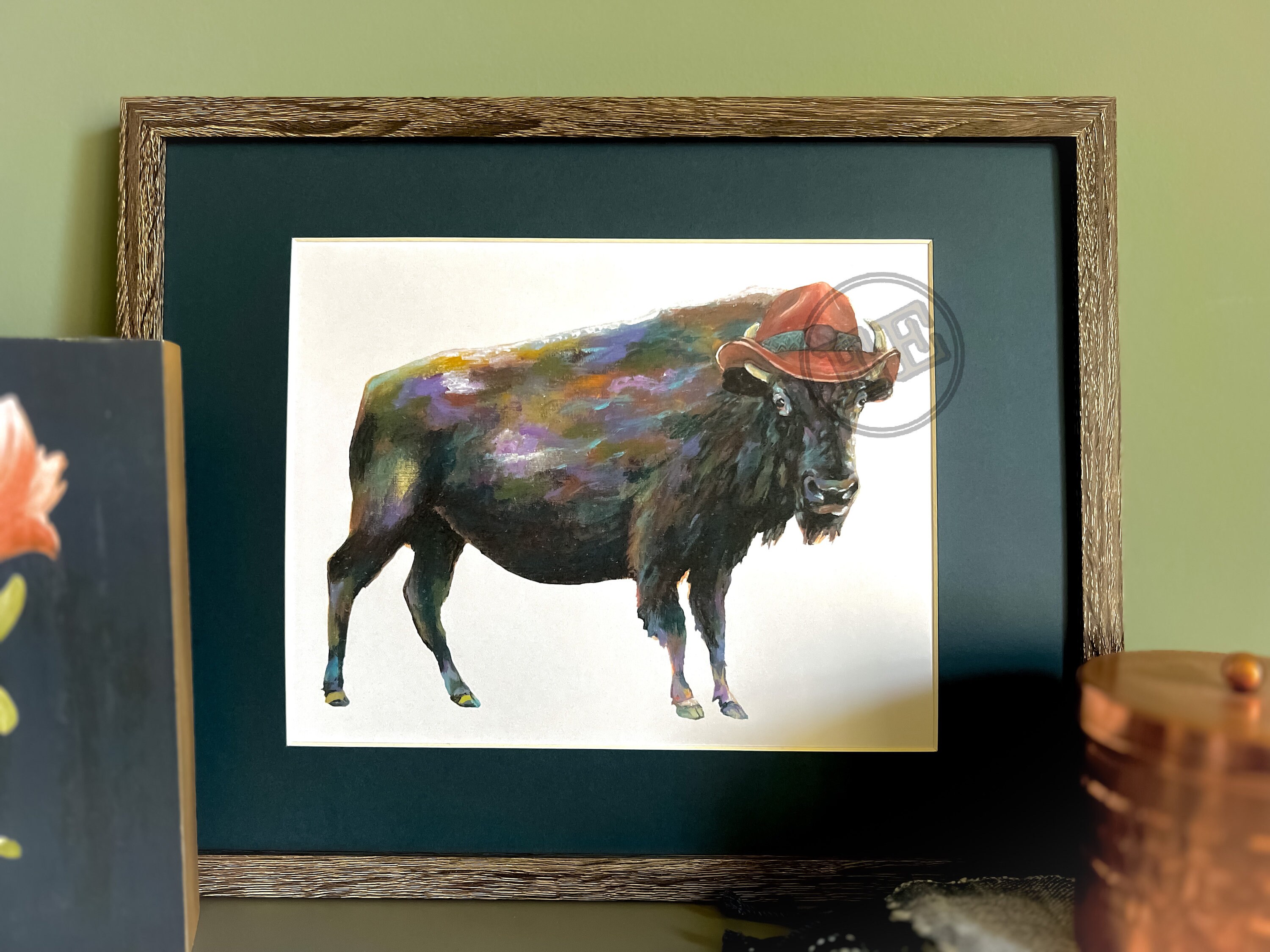 Bison Art Print 8x10 Western Aesthetic Home Decor Print Buffalo Wall ...