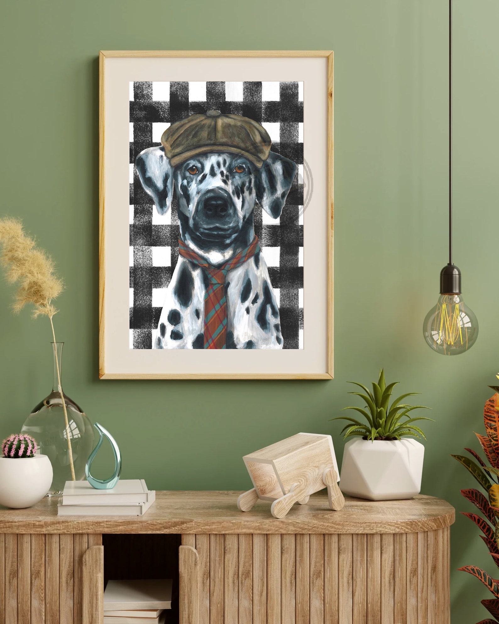 PRINTABLE Dalmatian Art Print Vintage Dalmatian Home Decor Cute ...