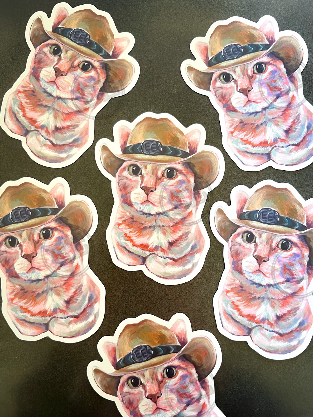 Country Cat Magnet 3"x4" Magnet Cowboy Cat Magnet Cute Western Magnet ...