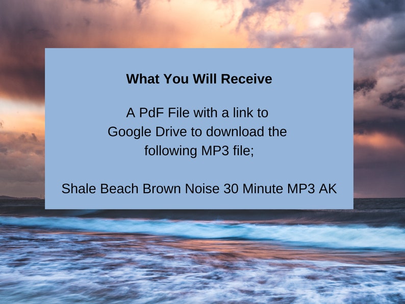 Waves on a Shale Beach With Brown Noise. 30-minutes MP3 Download. - Etsy