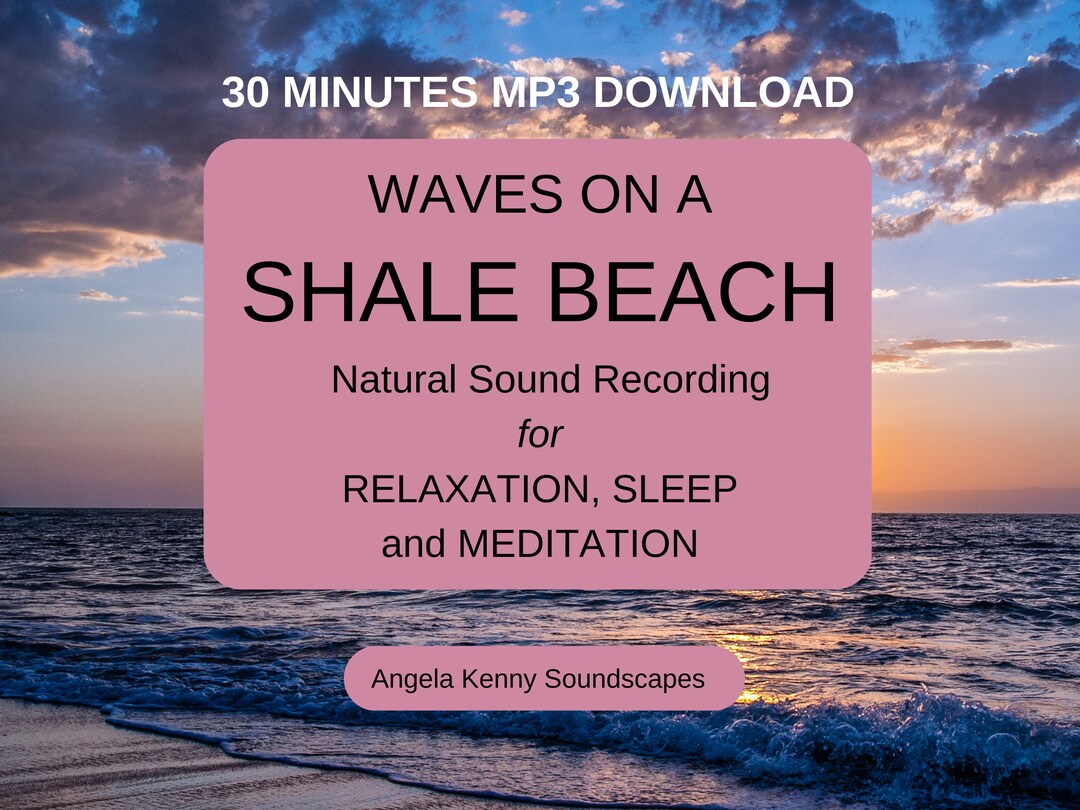 Waves on a Shale Beach Natural Sound Recording. Thirty-minute MP3 ...