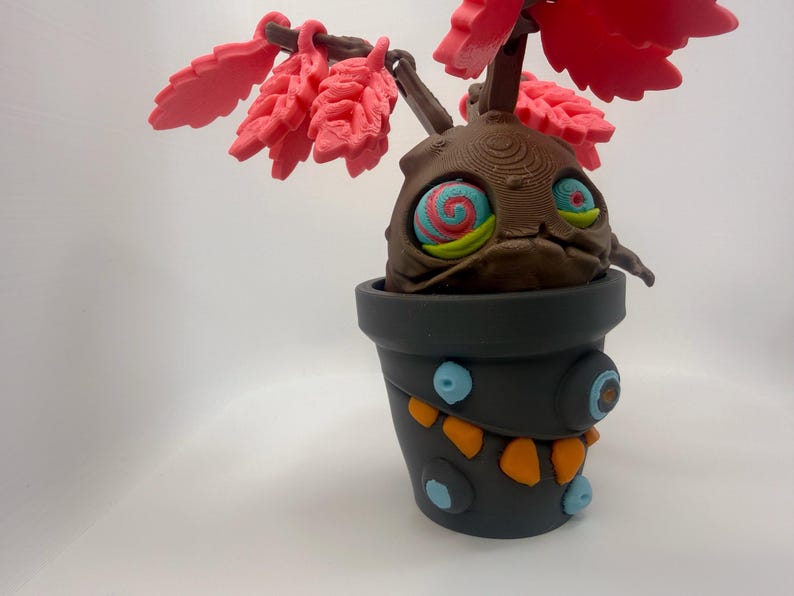 3D Printed Mandrake Plant | Magical Fantasy Decor | Cute Screaming Root ...