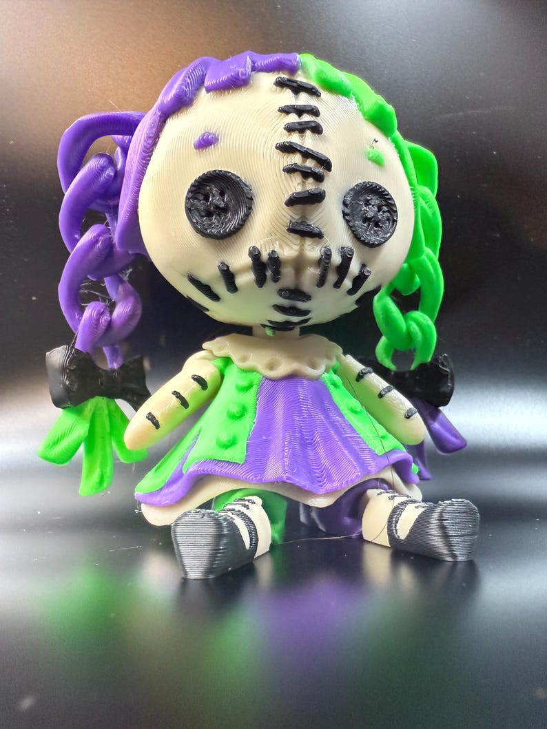 Creepy-cute Braided Patchwork Doll – Articulated 3D Print - Etsy
