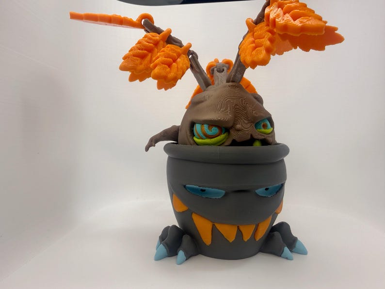 3D Printed Mandrake Plant | Magical Fantasy Decor | Cute Screaming Root ...