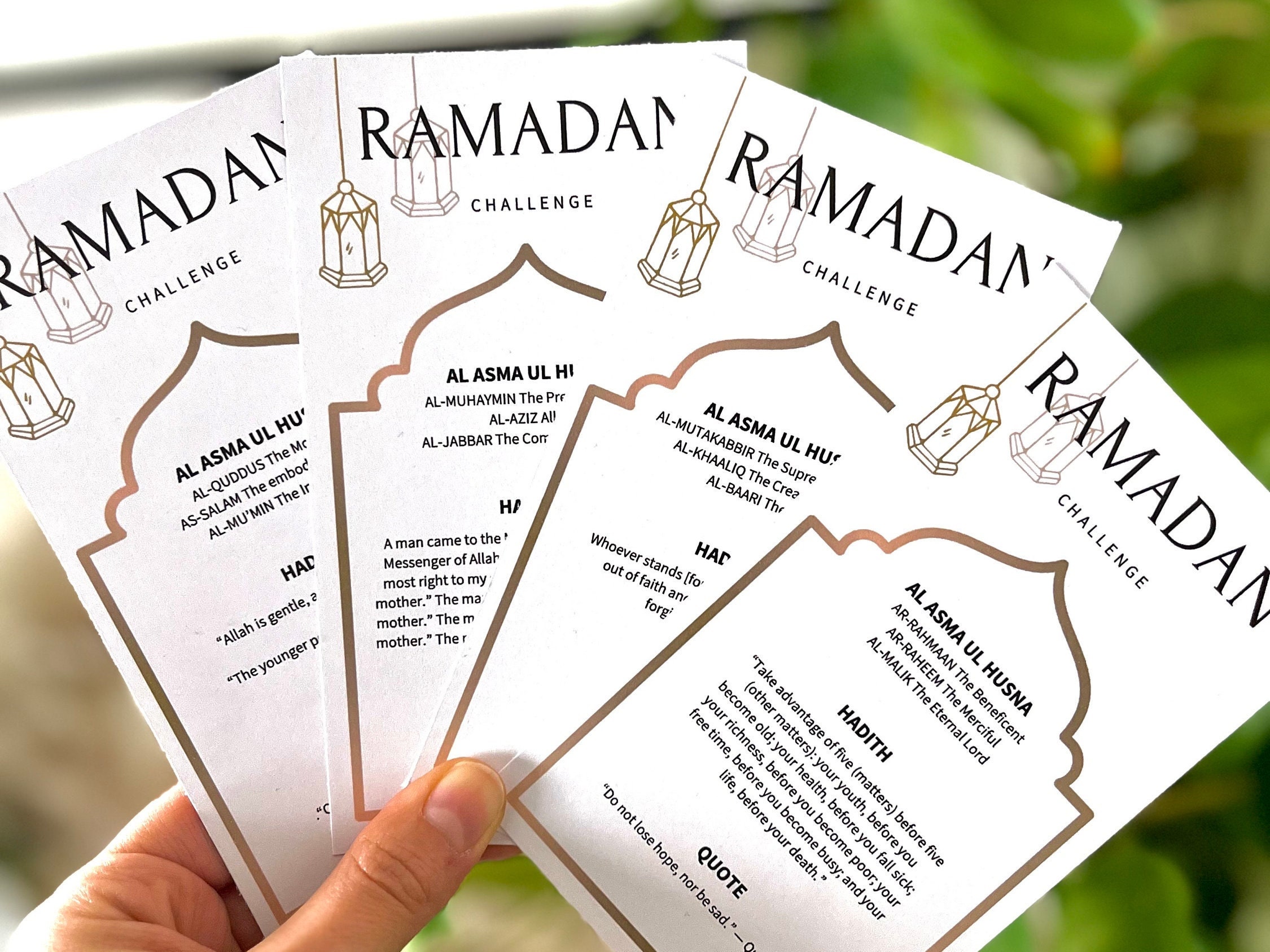 Défi Ramadan 30 jours: Al Asma-ul Husna, Hadith et citations Défi ...