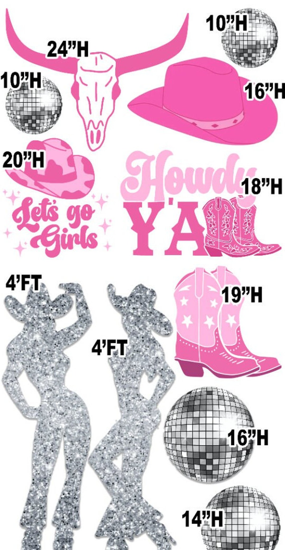 Yard Cards Decor, Lawn Decor, UV Printed, Coroplast Cutouts Party ...